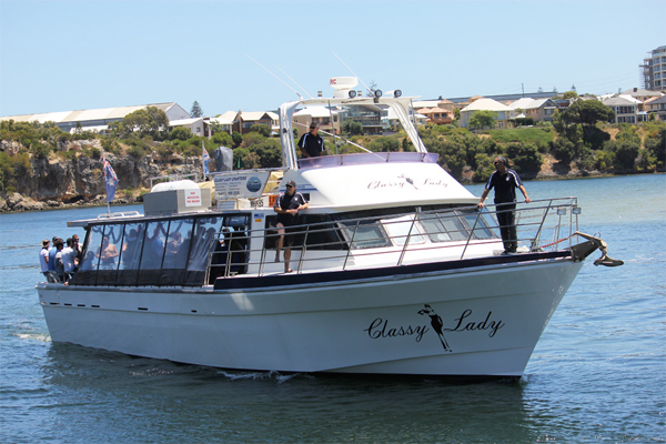 CLASSY LADY | Perth Boat Hire | Swan River & Rottnest Island charters
